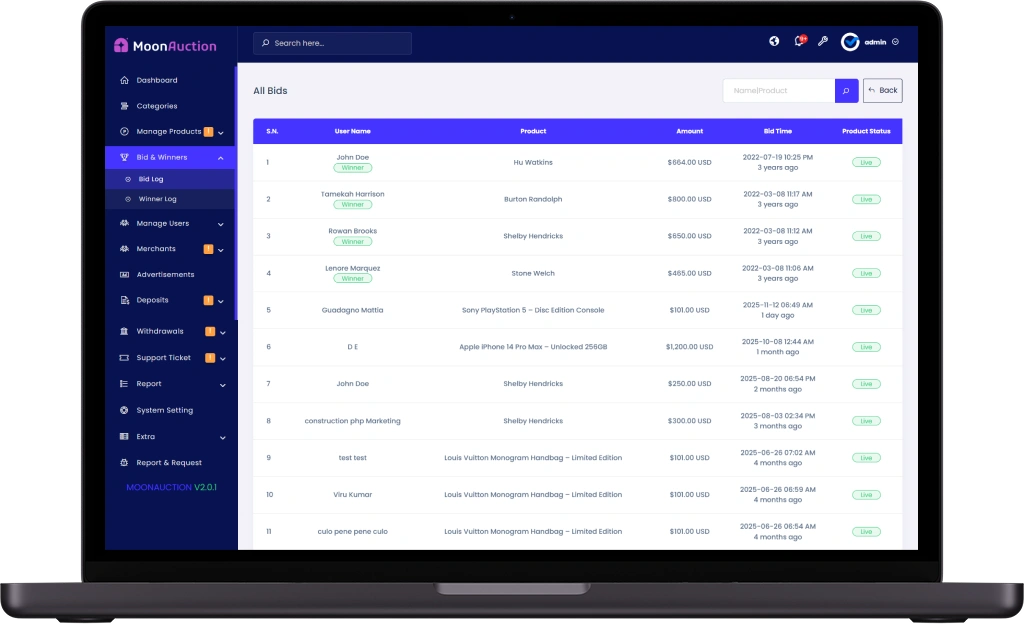 Auction Script - Launch High-Performance Auction Marketplace